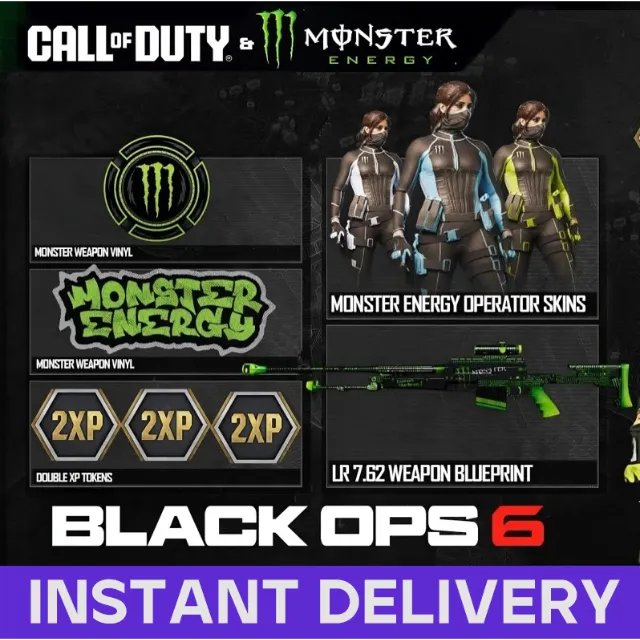 Call of Duty Black Ops 6 - Monster Energy Bundle (PC, PS5, PS4, Xbox ...