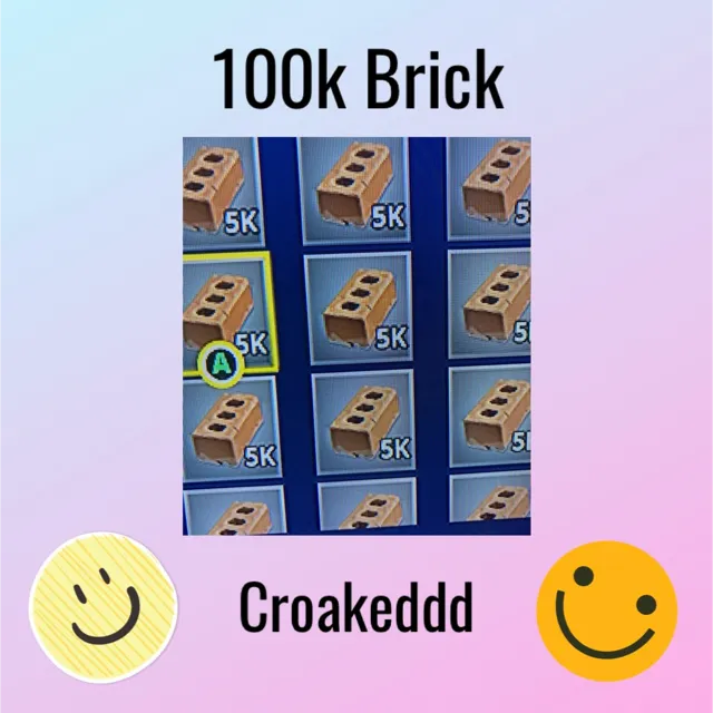 Bundle | 100k Brick - Fortnite Game Item - Gameflip