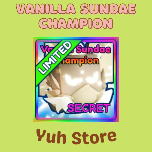 Vanilla Sundae Champion Bgsi - Roblox Game Item - Gameflip