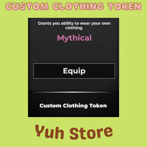 Custom Clothing Token Type Soul - Type Soul Game Items - Gameflip