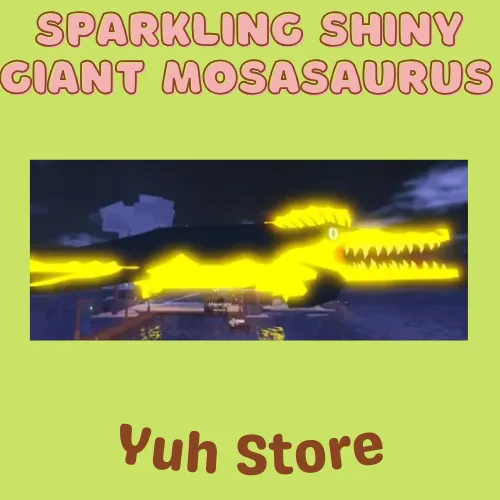 Sparkling Shiny Giant Mosasaurus Fisch - Game Items - Gameflip