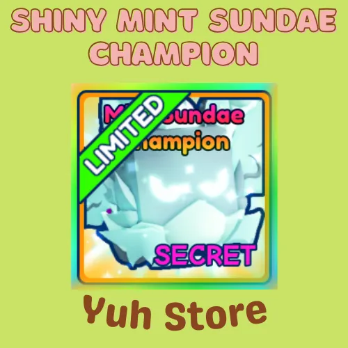 Shiny Mint Sundae Champion Bgsi - Roblox Game Item - Gameflip