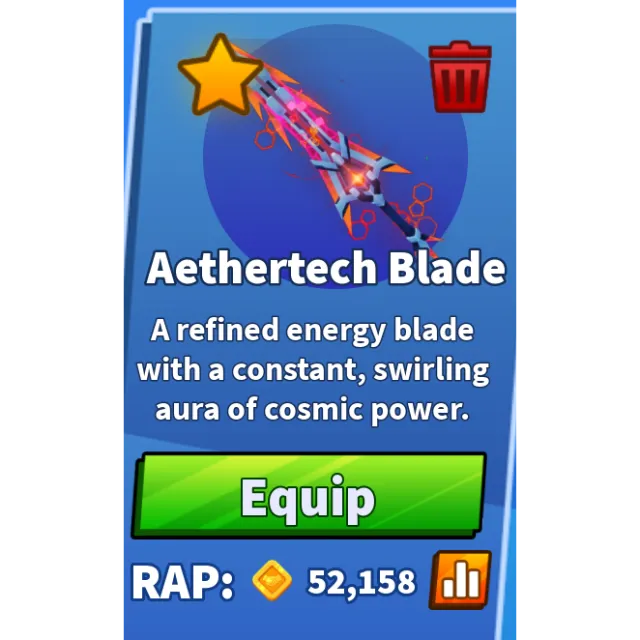 Aethertech Blade - Blade Ball Game Item - Gameflip