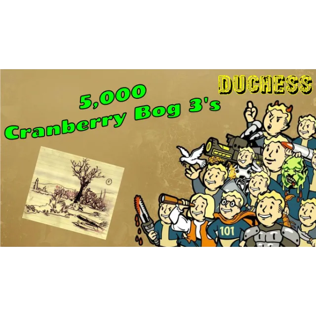 5K Cranberry Bog 3 maps - Fallout 76 Game Item - Gameflip
