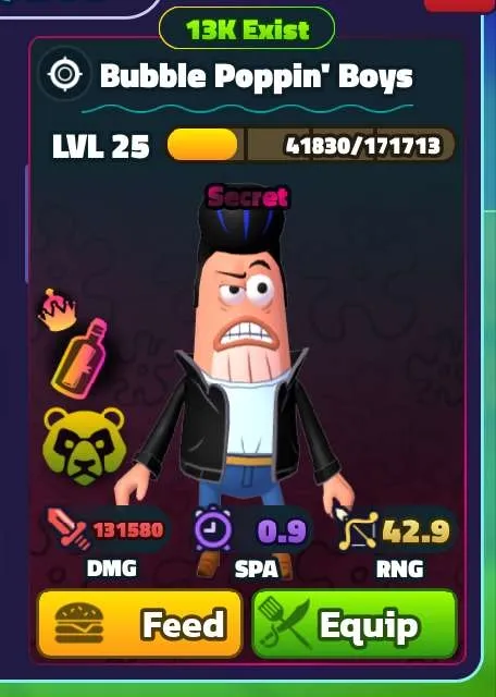 Nc Bubble Poppin Boys - SpongeBob Tower Defense Game Item - Gameflip