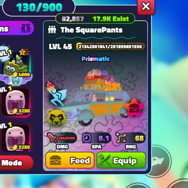 PP THE SQUAREPANTS - SpongeBob Tower Defense Game Item - Gameflip