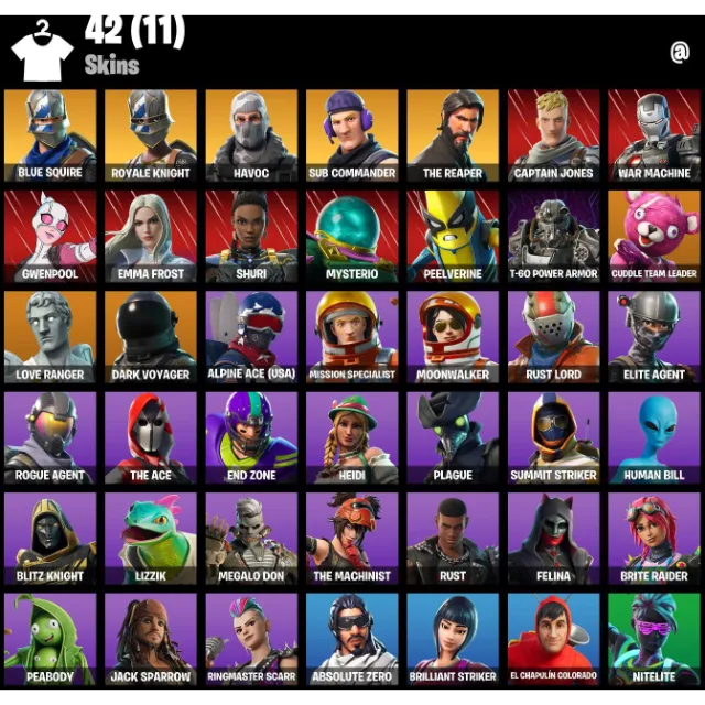 Fortnite Account - | 42 Skins | Blue Squire | Royale Knight | Havoc ...