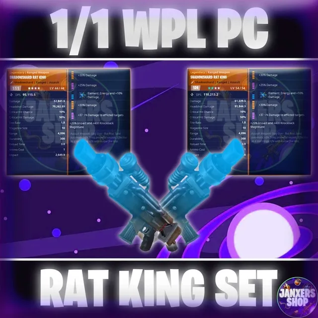 1/1 WPL PC Rat King Set | Fortnite STW - Fortnite Game Item - Gameflip