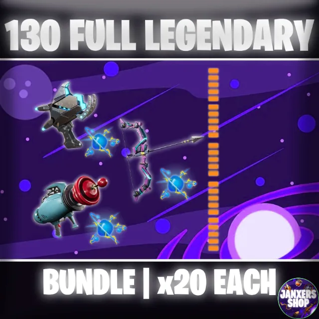 Bundle | 60x 130 Weapons | Fortnite STW - Fortnite Game Item - Gameflip