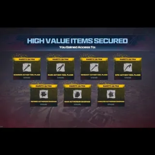 MW3 ALL ATHERIUM TOOL SCHEMATICS - Call of Duty Game Items - Gameflip