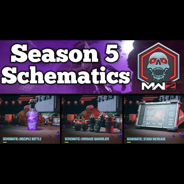 Season 5 new Schematics MW3 MWZ - Call of Duty Game Items - Gameflip