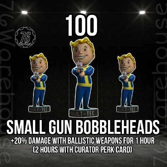 Small Gun Bobbleheads - Fallout 76 Game Items - Gameflip