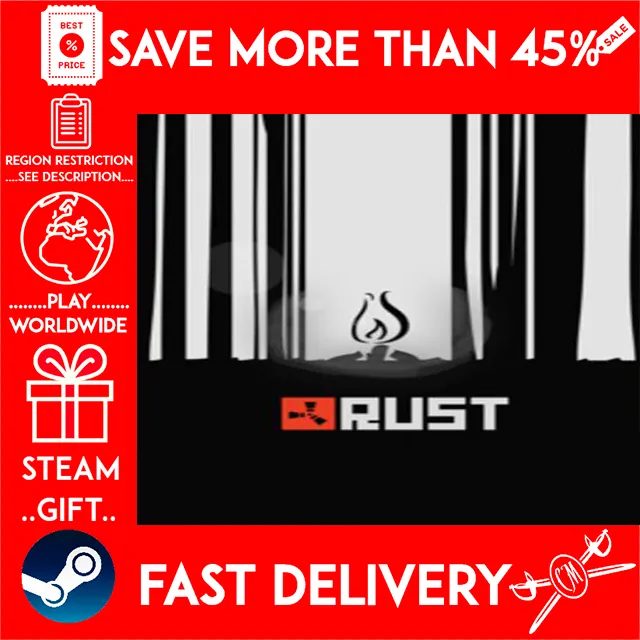 Rust (STEAM GIFT)🎁🎁🎁 (get a bonus game 🎮 and a discount 💵 for the next ...