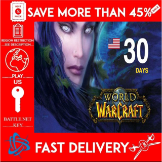World of Warcraft Time Card 30 Days (US) - Battlenet Games - Gameflip