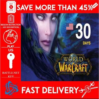 World of Warcraft Time Card 30 Days (US) - Battlenet Games - Gameflip