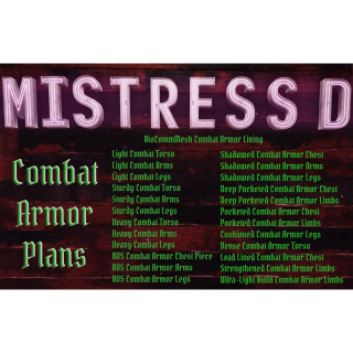 Combat Armor Plans - Game Items - Gameflip