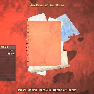 Plan | Behemoth Boss Plushie - Game Items - Gameflip