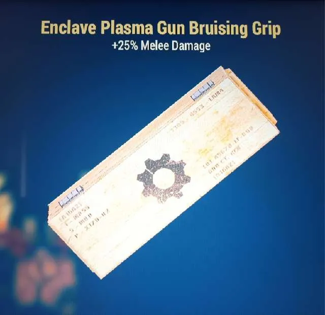 Enclave Plasma Gun Bruising Grip Mod - Fallout 76 Game Item - Gameflip