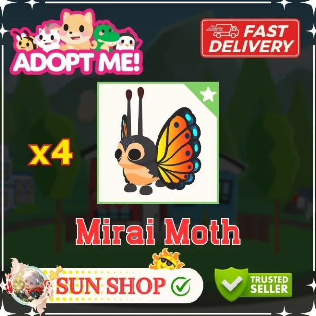 Mirai Moth - Adopt Me Game Item - Gameflip
