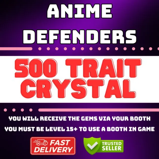 500 TRAIT CRYSTAL - ANIME DEFENDERS - Anime Defenders Game Items - Gameflip