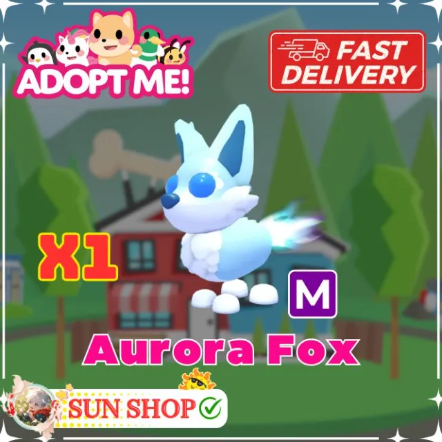 Mega Aurora Fox - Adopt Me Game Item - Gameflip