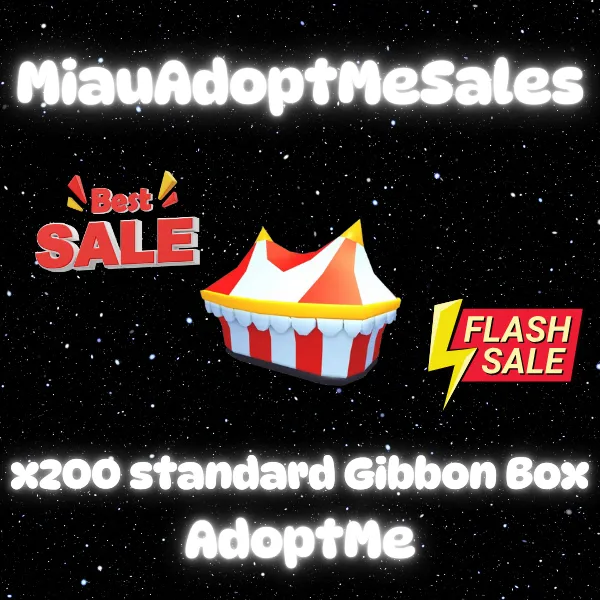 x200 Standard Gibbon Box | ADOPTME - Adopt Me Game Item - Gameflip