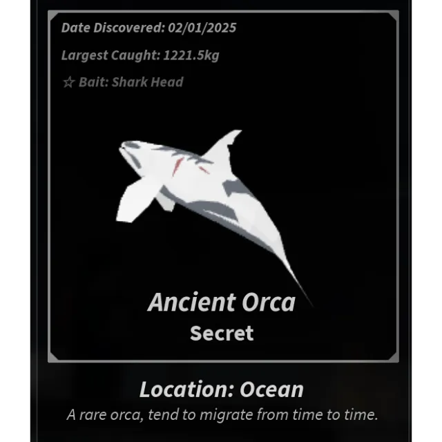 SSG Ancient Orca FIsch - Fisch Game Item - Gameflip