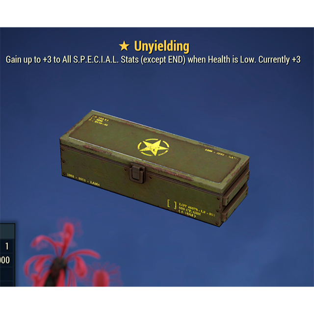 Unyielding Legendary Mod - Fallout 76 Game Items - Gameflip