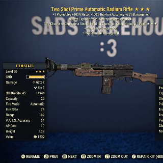 Weapon | TSE Radium Rifle - Game Items - Gameflip