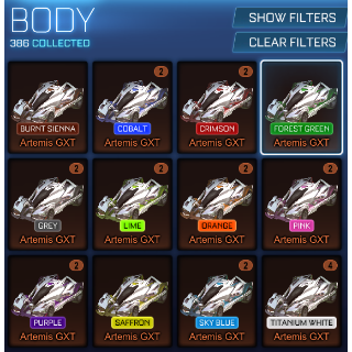 Artemis GXT | FULL CAR SET - Game Items - Gameflip