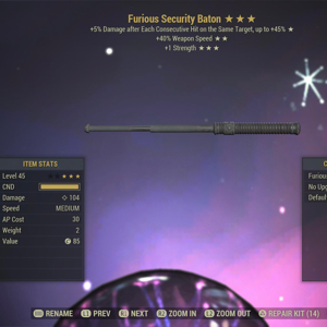 Weapon | FSS+S Security Baton - Game Items - Gameflip