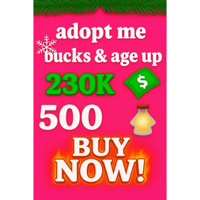 Bucks and Age Up Potions - Adopt Me Game Item - Gameflip
