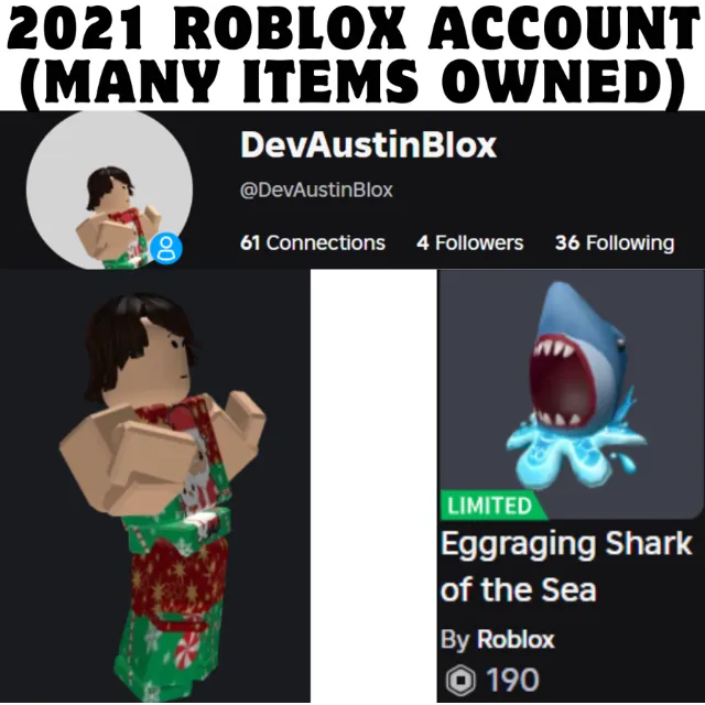 2021 RBL Account - Owns limited item - Roblox Game Item - Gameflip