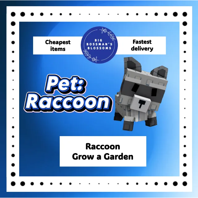 Raccoon - Grow a Garden Game Item - Gameflip