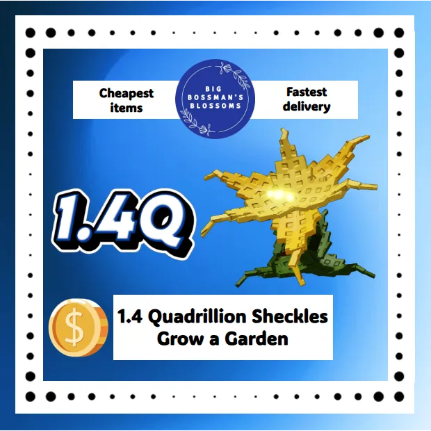 1.4Q sheckles - Grow a Garden Game Item - Gameflip