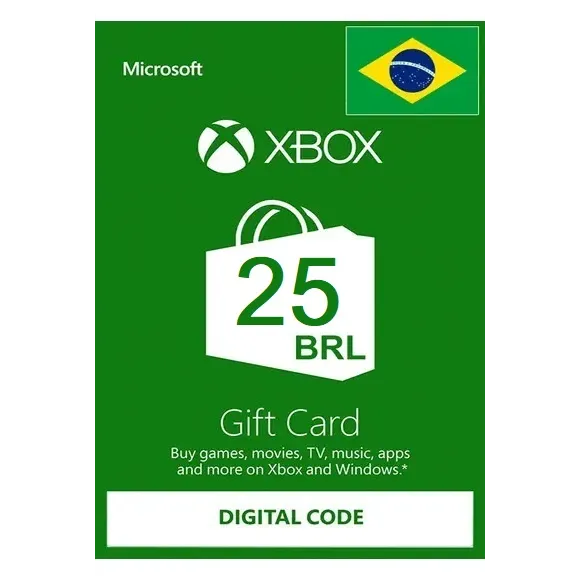 Xbox Gift Card 25 BRL Xbox Live Key (BRAZIL STORE) BR - Xbox Gift Card ...