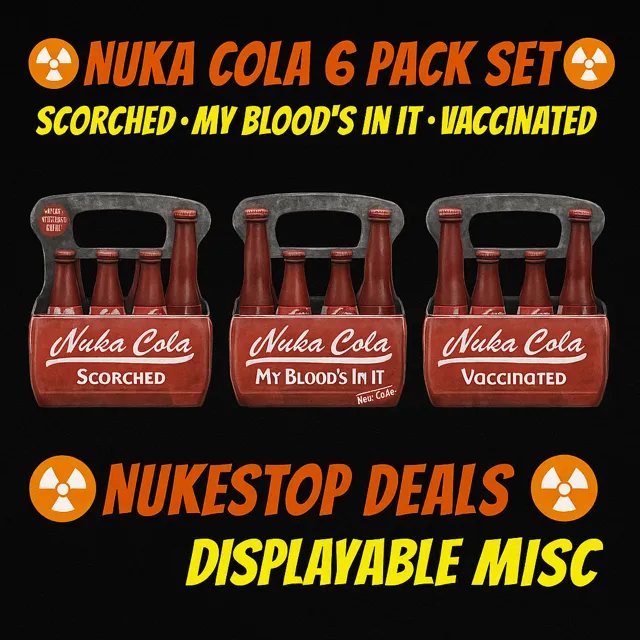 Nuka Cola Six Pack set - Fallout 76 Game Item - Gameflip