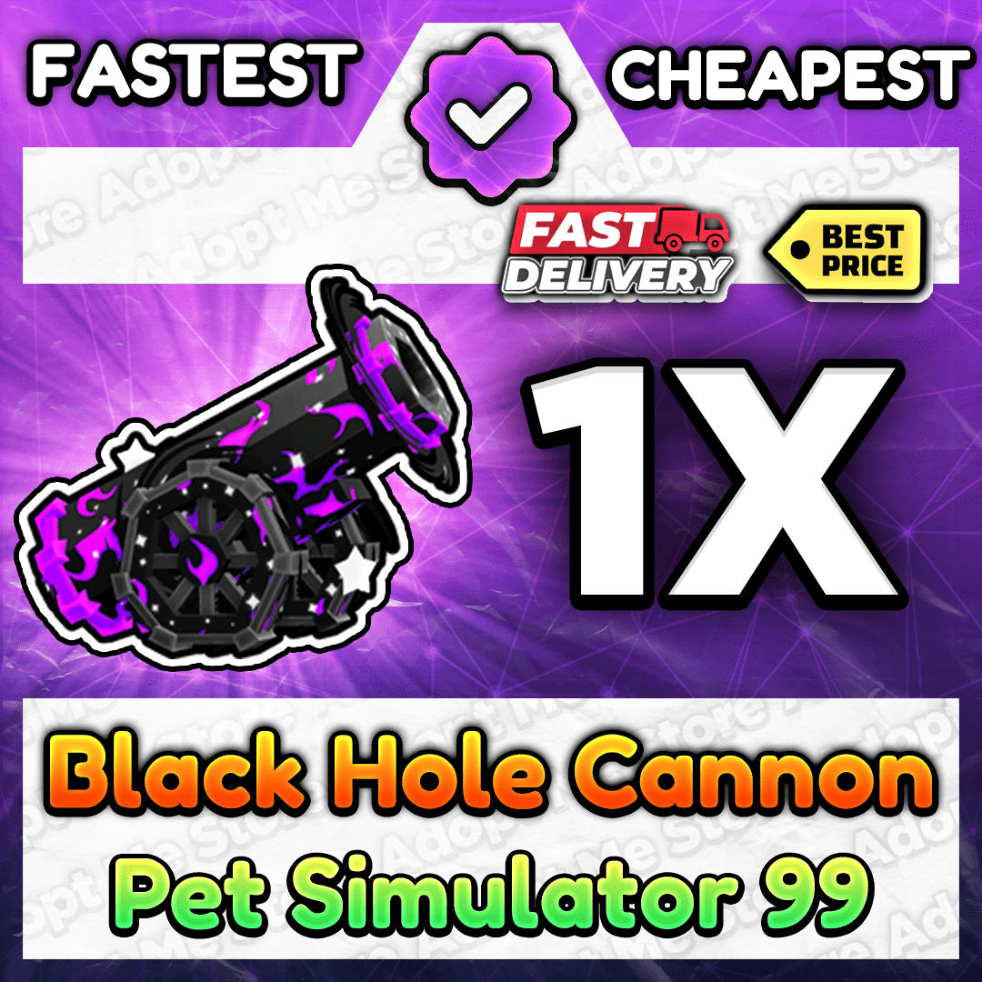 Black Hole Cannon Token - Pet Simulator 99 Game Items - Gameflip
