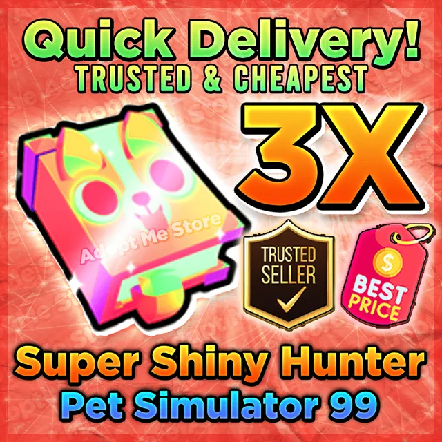 Pet Simulator 99 Super Shiny Hunter - Roblox Game Items - Gameflip