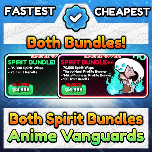 Spirit Bundle Anime Vanguards - Anime Vanguards Game Items - Gameflip