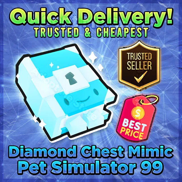 Pet Sim 99 Diamond Chest Mimic - Roblox Game Items - Gameflip