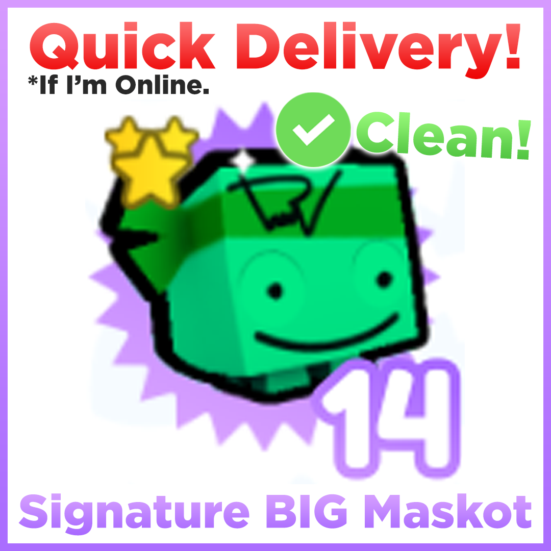 Signature BIG Maskot - Game Items - Gameflip
