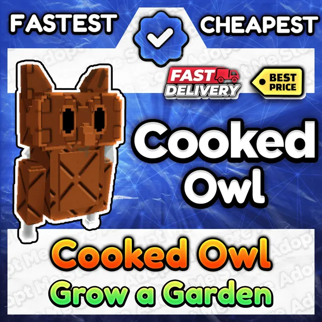 Cooked Owl Grow a Garden - Roblox Game Item - Gameflip