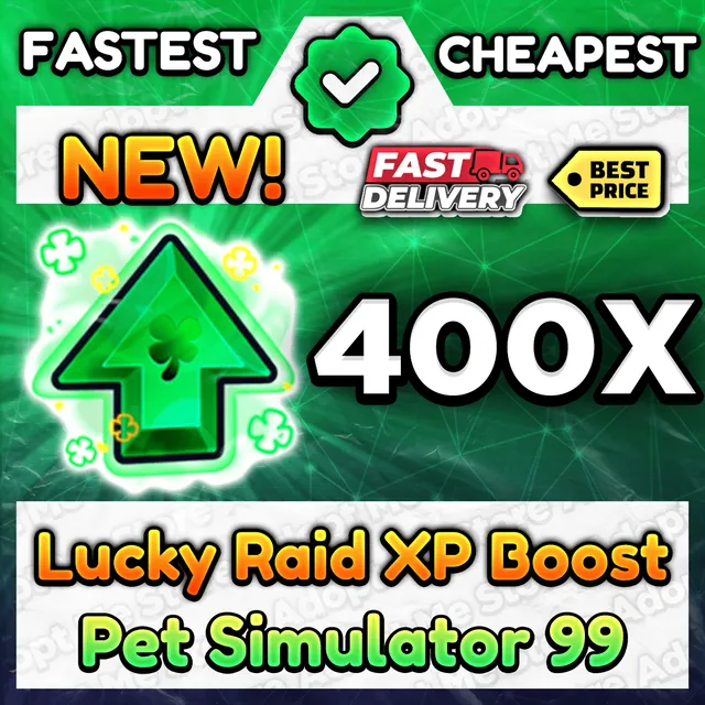 Lucky Raid XP Booster - Pet Simulator 99 Game Item - Gameflip