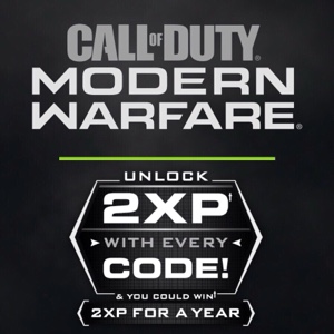 3X 1 Hour 2XP Double XP Codes COD Modern Warfare - PS4 Games - Gameflip