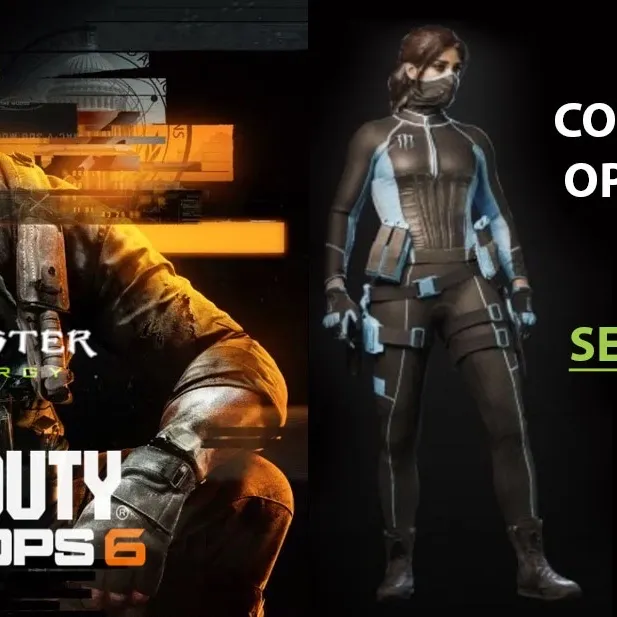 Call of Duty Black Ops 6 CoD BO6 Cold Trail Monster Energy Operator ...