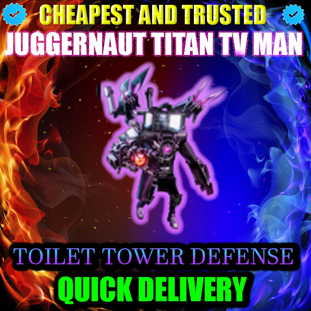 JUGGERNAUT TITAN TV MAN - Toilet Tower Defense Game Items - Gameflip