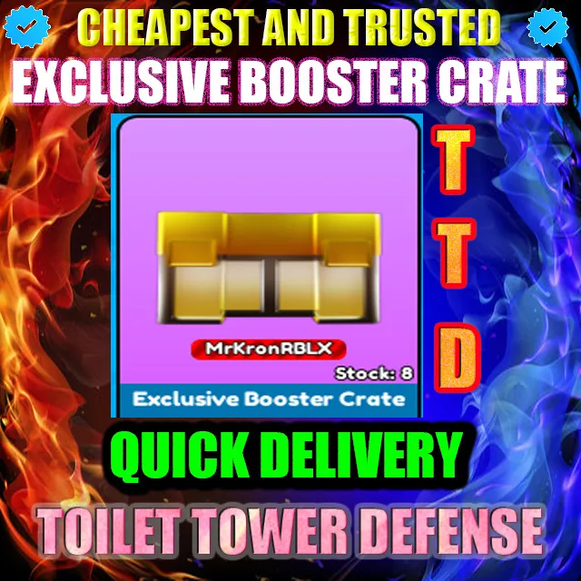 EXCLUSIVE BOOSTER CRATE | TTD - Roblox Game Items - Gameflip