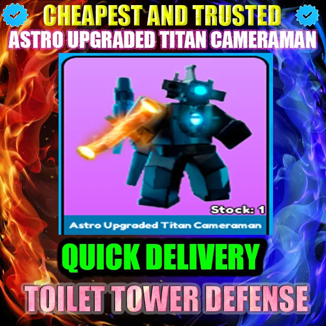 ASTRO UPGRADED TITAN CAMERAMAN | TTD - Toilet Tower Defense Game Items ...