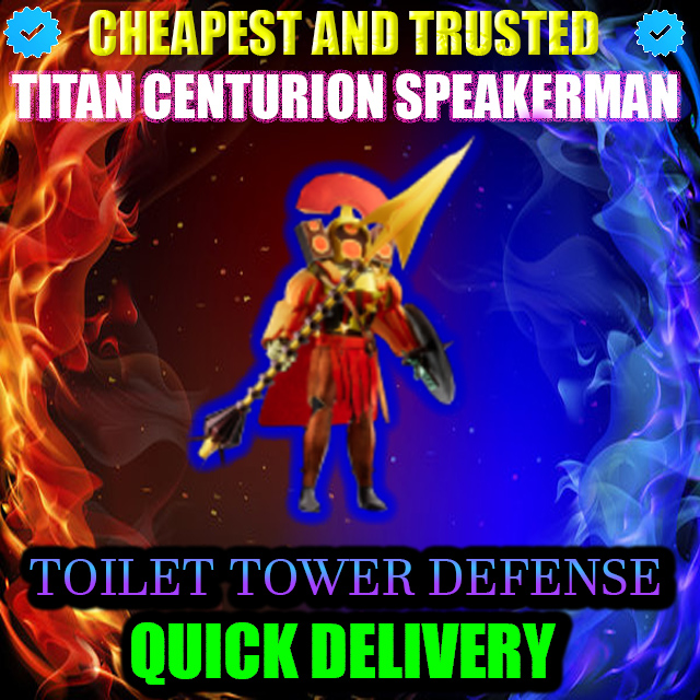 TITAN CENTURION SPEAKERMAN - Toilet Tower Defense Game Items - Gameflip